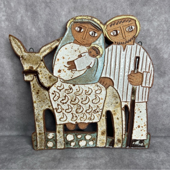 Vintage | Other | St Andrews Abbey Ceramics Depicting Joseph Mary Baby ...